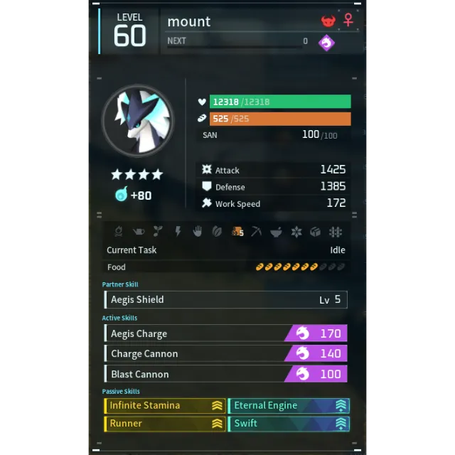 silvegis (mount)(god-roll) Palworld - Palworld Game Item - Gameflip