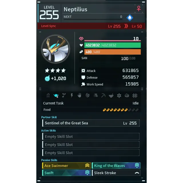 neptillius godroll (MODDED) (swimmer) pal palworld - Palworld Game Item ...