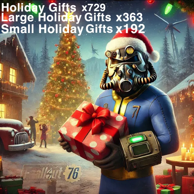 1,032 Holiday Gifts + 192 Small Gift - Fallout 76 Game Items - Gameflip