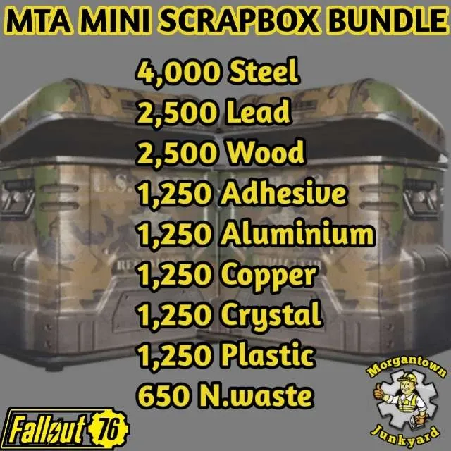 Junk | 📦Mini Scrapbox - Fallout 76 Game Items - Gameflip
