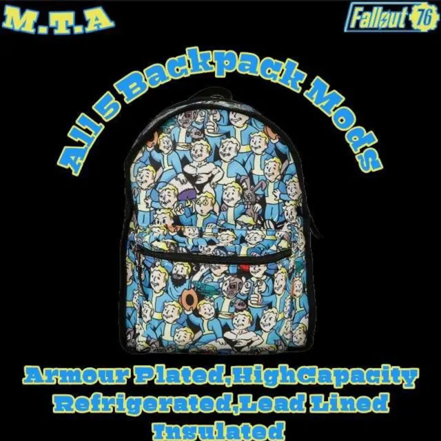 Plan | All 5 Backpack mods - Fallout 76 Game Items - Gameflip