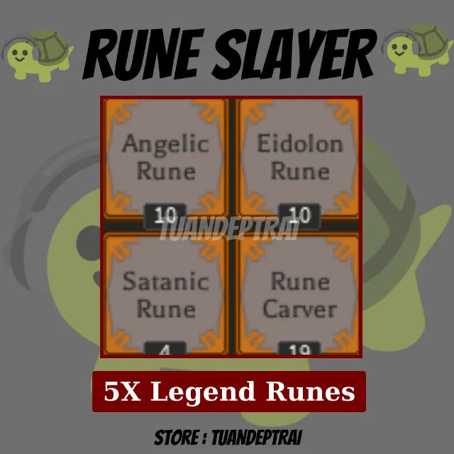 x5 Runes - Rune Carver | Satanic Rune | Angelic Rune | Eidolon Rune ...