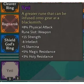 Yeti Rune | Rune Slayer - Game Item - Gameflip