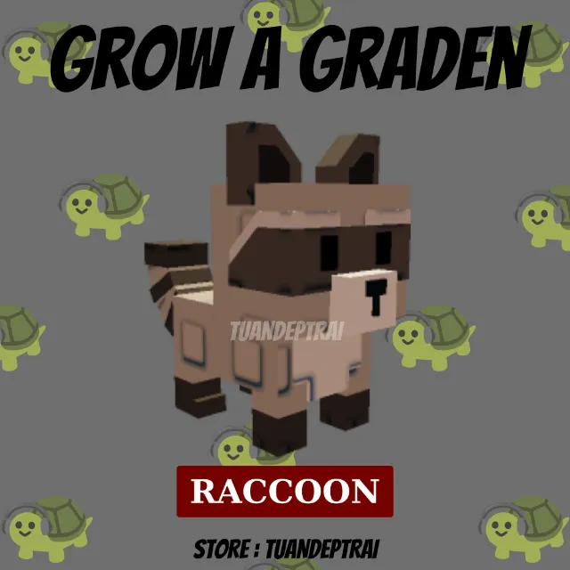 RACCOON | RACCON | GROW A GARDEN - Game Item - Gameflip