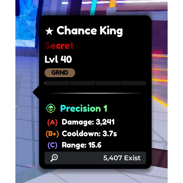 chance king - Roblox Game Items - Gameflip