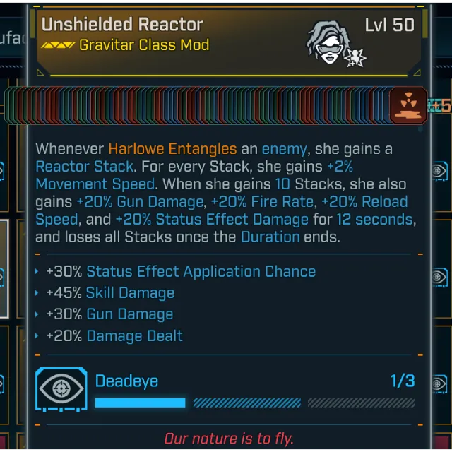 Borderlands 4 Modded Harlowe Class Mod All Skills Unshielded Reactor PC ...