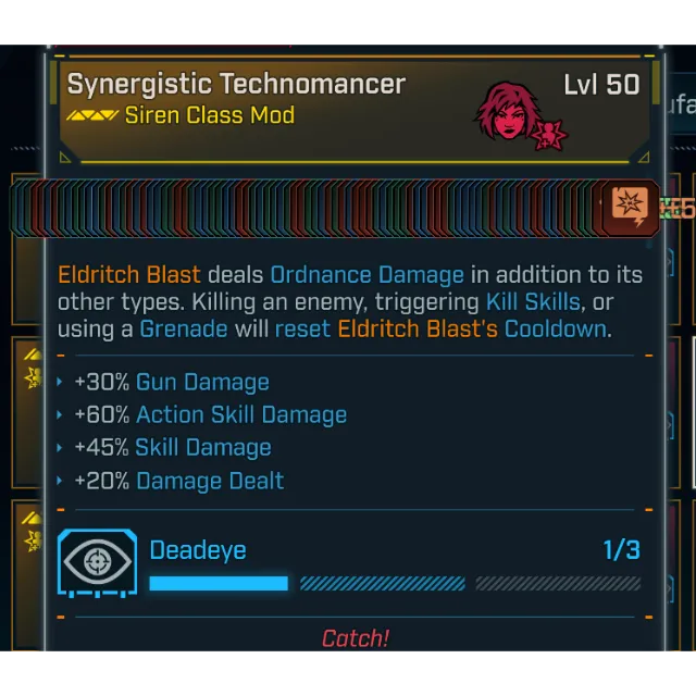 Borderlands 4 Modded VEX Class Mod All Skills Synergistic Technomancer ...