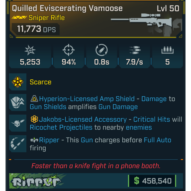 Borderlands 4 Vamoose Jakobs Ripper Hyperion AMP Shield PC/PS4/PS5/XBOX ...