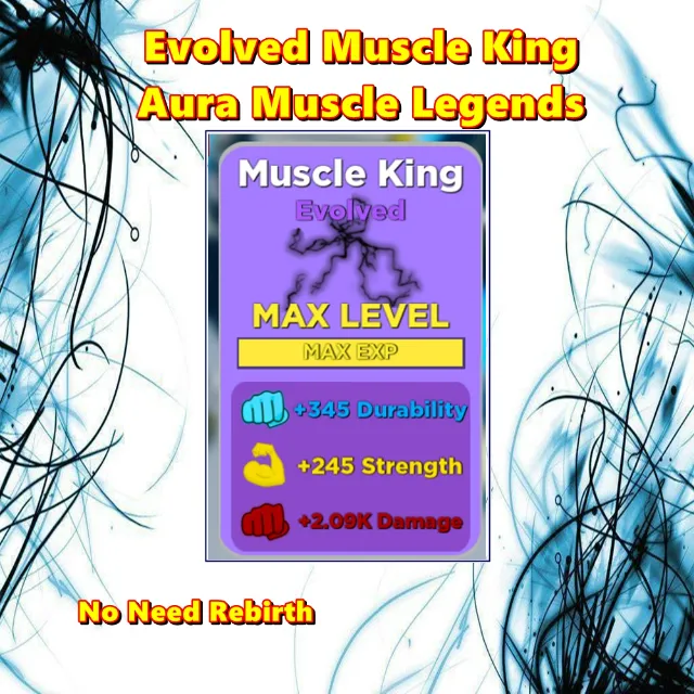 Other | Aura Evolved Muscle King - Roblox Game Items - Gameflip