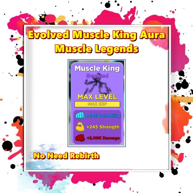 Evolved Muscle King Aura - Game Items - Gameflip