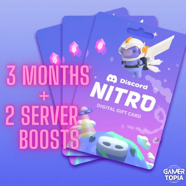 Discord Nitro 3 Months + 2 Boosts -INSTANT DELIVERY - Other Gift Card ...