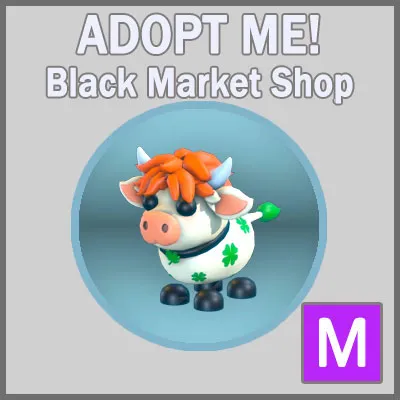 Clover Cow M - Adopt Me Game Item - Gameflip