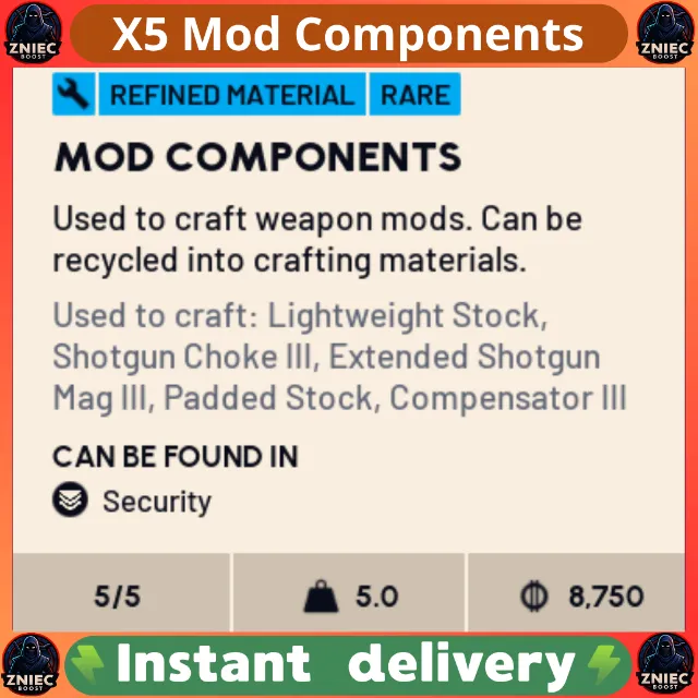 X5 Mod Components - ARC Raiders - ARC Raiders Game Item - Gameflip