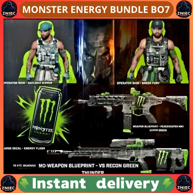 Monster Energy Bundle CoD Black Ops 7 - WARZONE - Call of Duty: Black ...