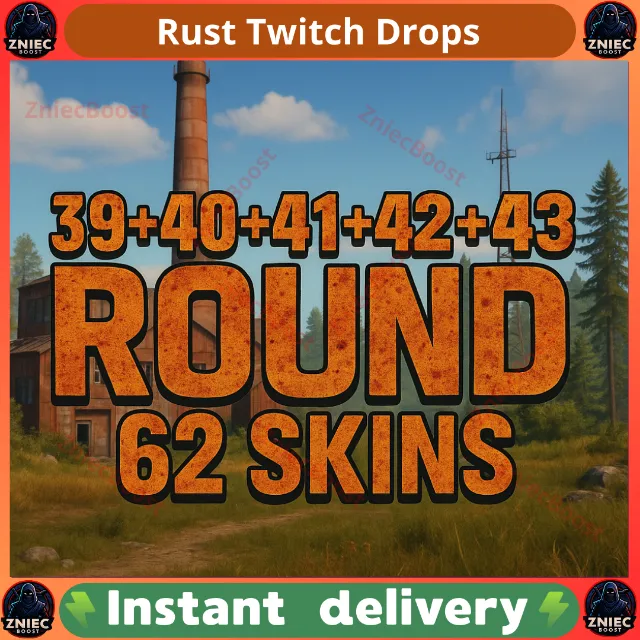 Round 39+40+41+42+43 | 62 Skins | Rust Twitch Drops [ Automatic delivery ] - Rust Game Account ...