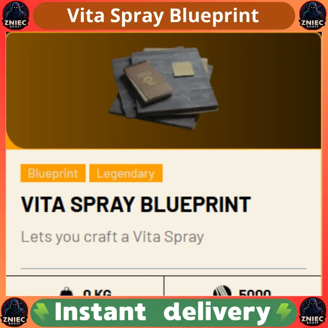 Vita Spray Blueprint | ARC Raiders - ARC Raiders Game Item - Gameflip