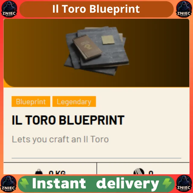Il Toro Blueprint | ARC Raiders - ARC Raiders Game Item - Gameflip