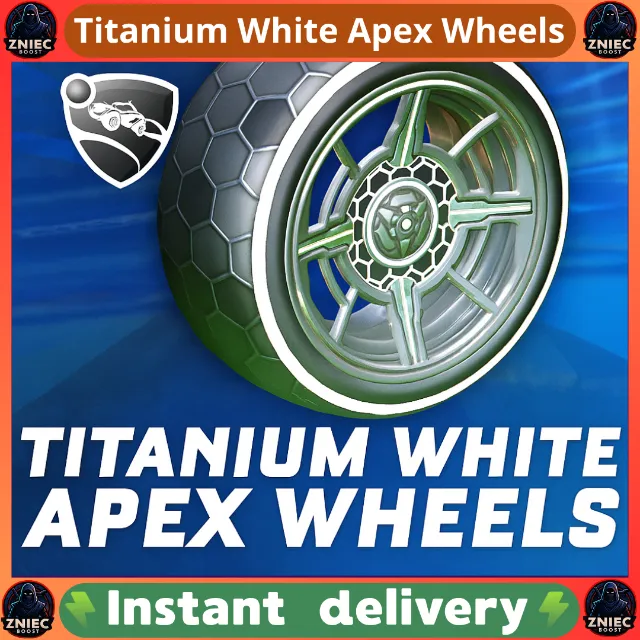 Titanium White Apex Wheels | Rocket League - Rocket League Game Item ...