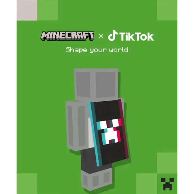 MINECRAFT TikTok Cape CODE - Other Game Items - Gameflip
