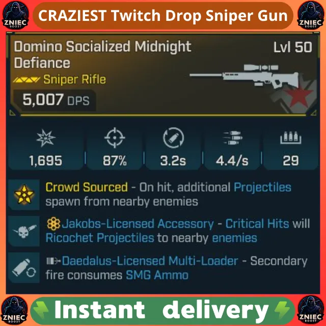CRAZIEST Twitch Drop Sniper Gun - Midnight Defiance - Noone Has it ...