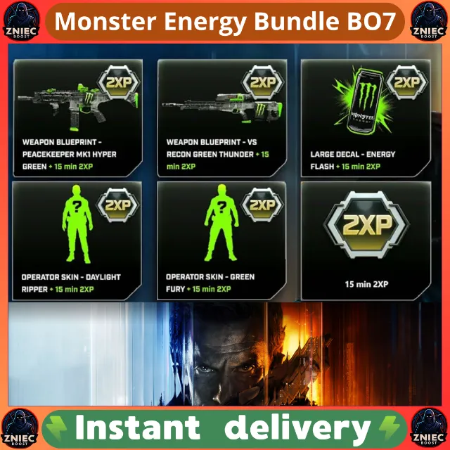Monster Energy Rewards Bundle Full Set | COD Call of Duty Black Ops 7 ...