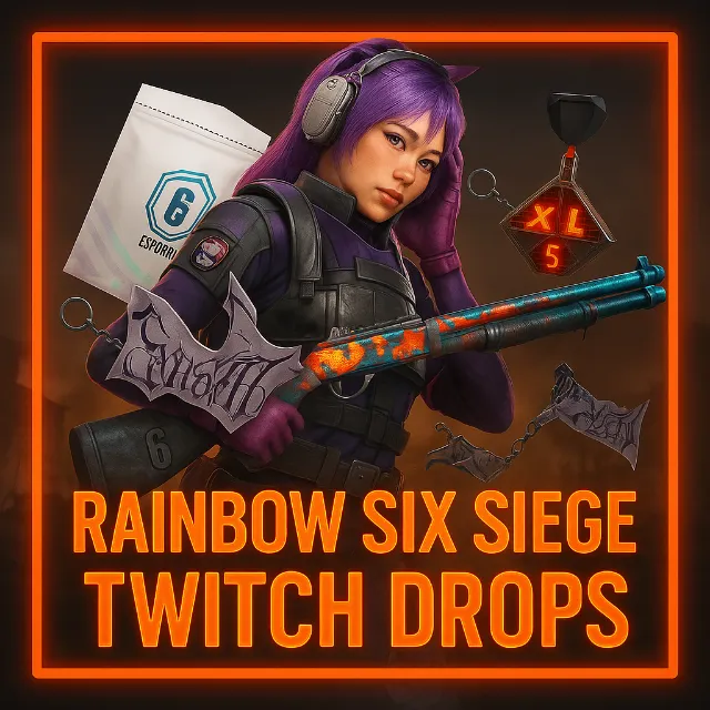 24 Esports Pack + SUISUI | 5 Skins | Charm | R6 - Siege X Twitch Drops ...