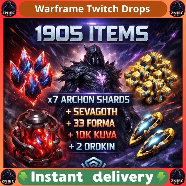 1905 Items | x7 Archon Shards | Sevagoth | 33 Forma | 10k Kuva | 2 ...