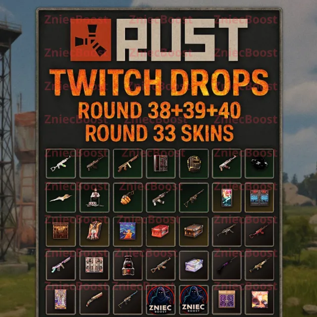 RUST Twitch Drops | 33 Skins | 38+39+40 ROUND | Local Legends | Home ...