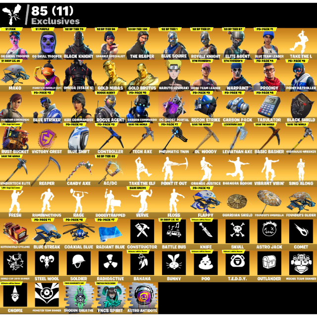 Fortnite: 244 SKINS Og Ghoul Trooper | Og Skull Trooper + Save The ...