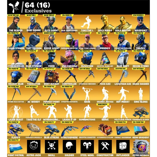 Fortnite: 148 SKINS Save The World Founder's Deluxe Edition | The ...