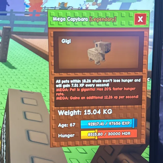 mega huge capybara - Roblox Game Item - Gameflip