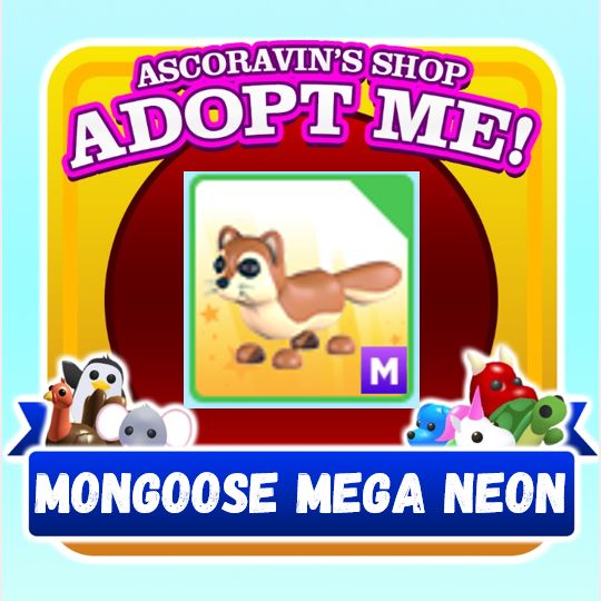 Adopt Me Mongoose Mega Neon - Game Items - Gameflip
