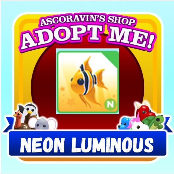 Adopt Me Angelfish Neon Luminous - Game Items - Gameflip