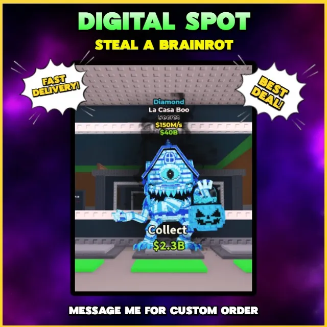 DIAMOND LA CASA BOO | STEAL A BRAINROT - Roblox Game Item - Gameflip