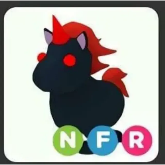 NFR EVIL UNICORN - Adopt Me Game Items - Gameflip