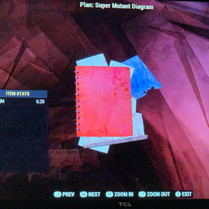 Plan | Super Mutant Diagram - Artículos del Juego - Gameflip