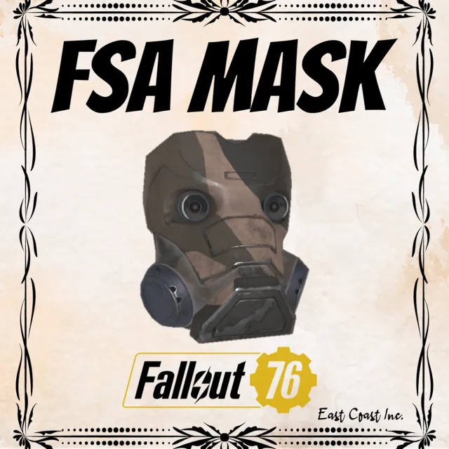 FSA Mask - Fallout 76 Game Item - Gameflip