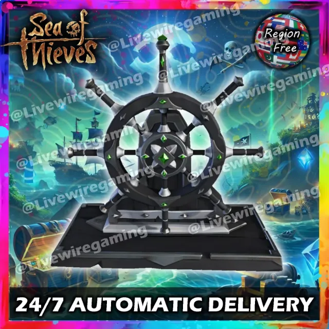 Sea Of Thieves Obsidian Wheel Trolli Promotional Reward - Sea of ...