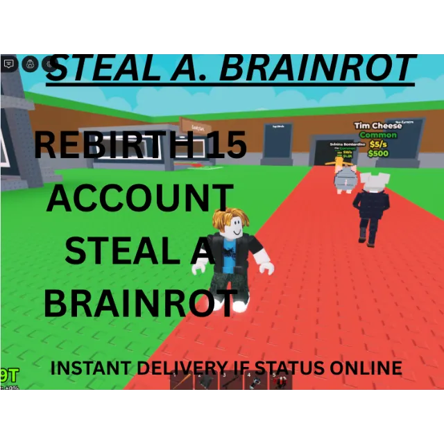 Rebirth 15 steal a brainrot account (comes with secrets & brainrot gods ...