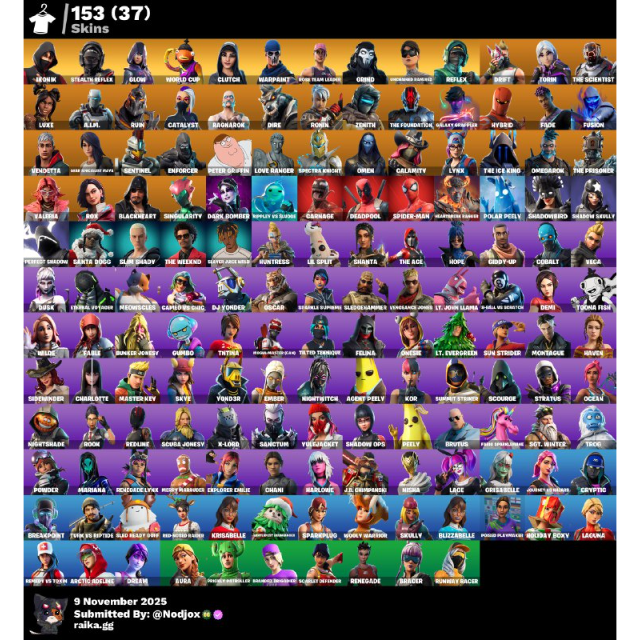 153 Skins IKONIK Stealth Reflex Glow FULL ACCESS STACKED ACCOUNT ...