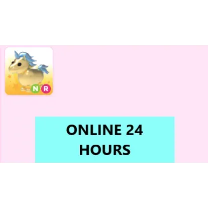 NR Golden Unicorn - Adopt Me Game Item - Gameflip