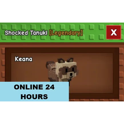 GROW A GARDEN SHOCKED TANUKI - Other Game Item - Gameflip