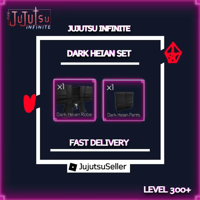 JUJUTSU INFINITE | Dark Heian Set - Jujutsu Infinite Game Item - Gameflip