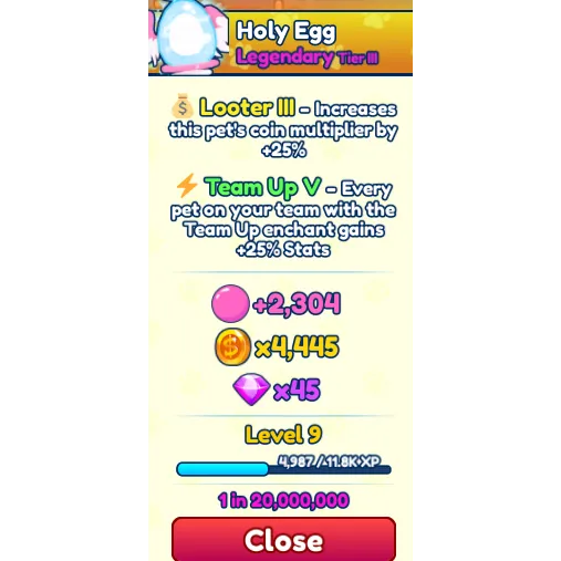 Shiny holy egg bgsi - Bubble Gum Simulator Game Item - Gameflip