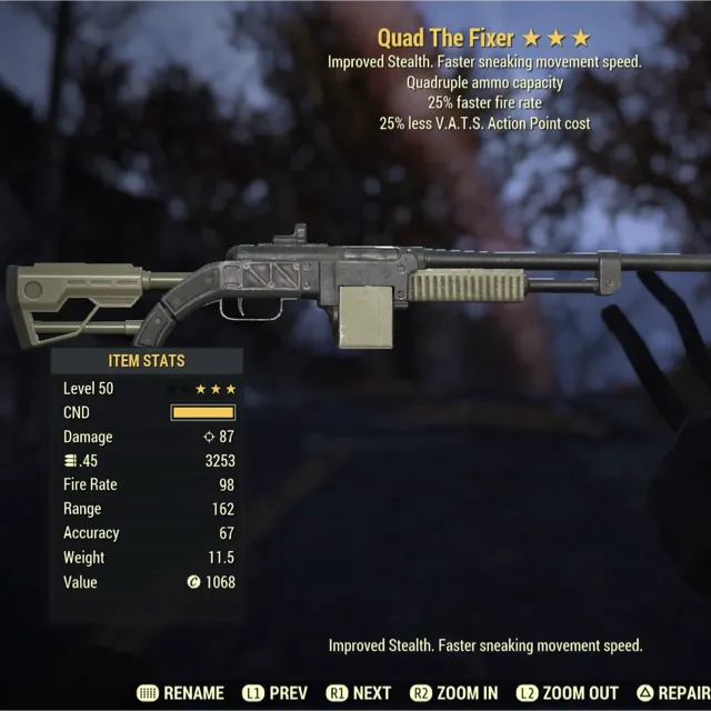 Weapon | Q2525 The Fixer - Fallout 76 Game Items - Gameflip