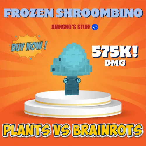 FROZEN SHROOMBINO 575K DMD I PLANTS VS BRAINROTS - Roblox Game Item - Gameflip