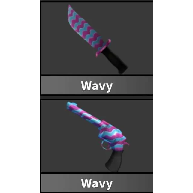 Wavy Set Mm2 - Murder Mystery 2 Game Item - Gameflip