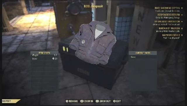 BOS Jumpsuit - Fallout 76 Game Item - Gameflip