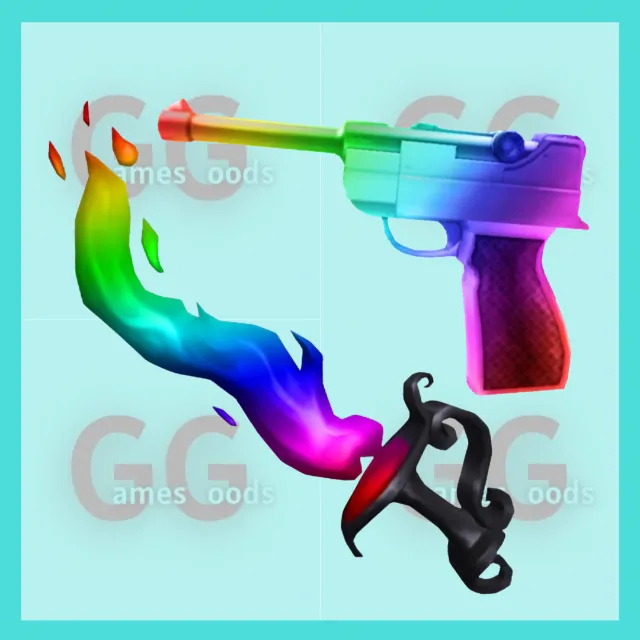MM2: Chroma Candleflame & Luger Set - Murder Mystery 2 Game Item - Gameflip