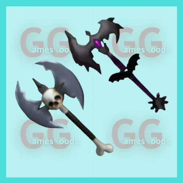 MM2: Battleaxe Set - Murder Mystery 2 Game Item - Gameflip